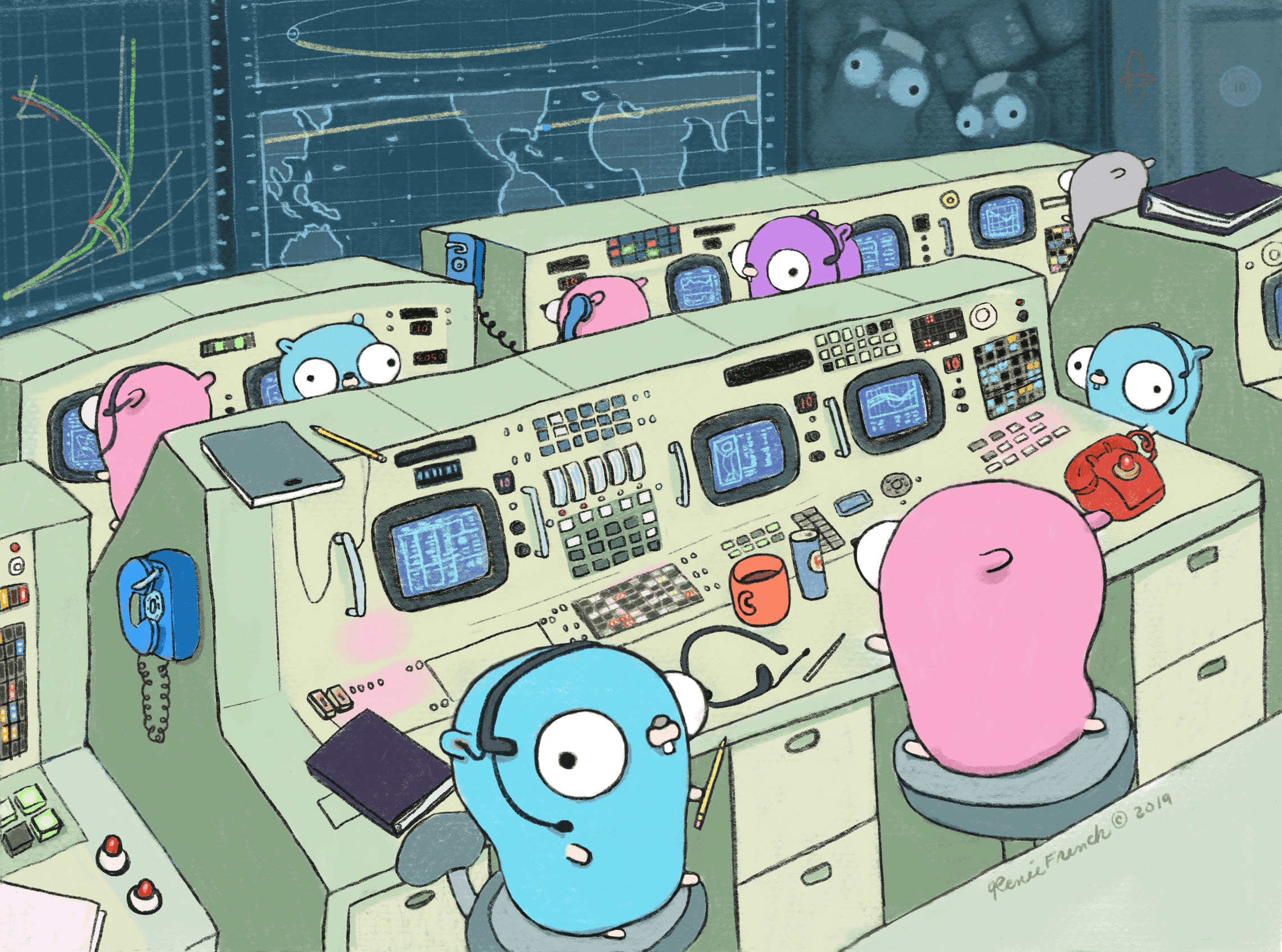 고랭 귀여운 이미지들 (Golang Gopher) | 개기심사 - 개발 블로그